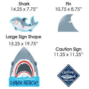 Shark Zone - Yard Sign and Outdoor Lawn Decorations - Jawsome Shark ...