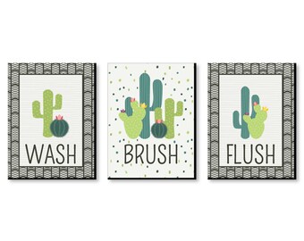 Cactus Bathroom Decor | Etsy