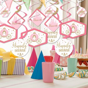 Little Princess Crown Hanging Decorations - Hanging Party Supplies ...