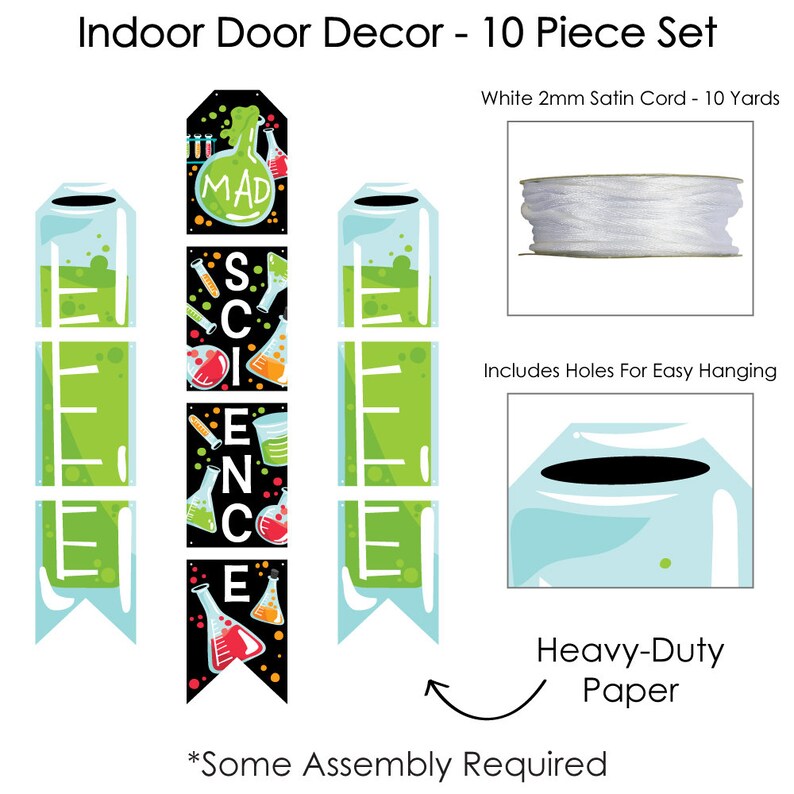 Scientist Lab - Hanging Vertical Paper Door Banners - Baby Shower or ...