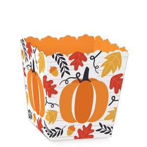 Fall Pumpkin - Party Mini Favor Boxes - Halloween or Thanksgiving Party ...