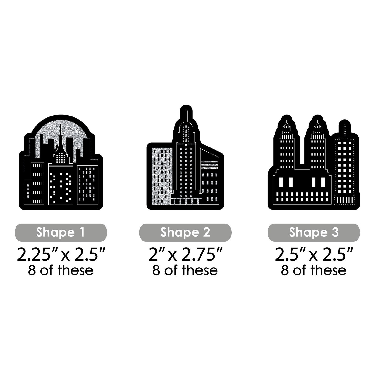 Nighttime City Skyline DIY Shaped New York Party Cut-outs - Etsy