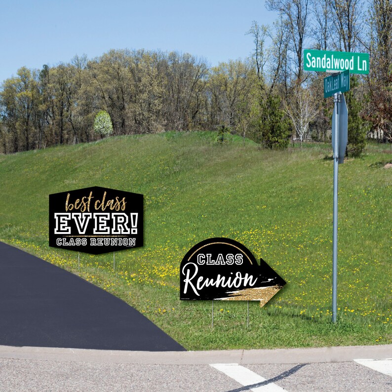Reunited School Class Reunion Party Yard Sign With Stakes - Etsy