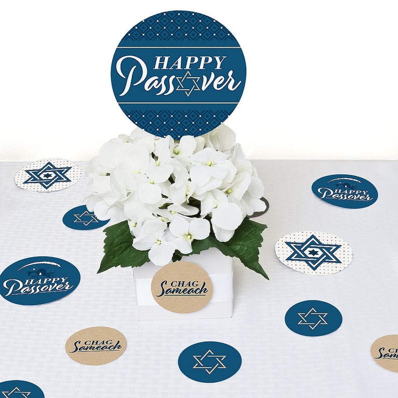 Happy Passover - Giant Circle Confetti - Pesach Jewish Holiday Party ...