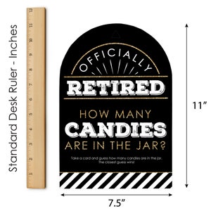 Happy Retirement - How Many Candies Retirement Party Game - 1 Stand and ...