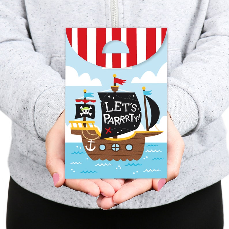 Pirate Ship Adventures - Skull Birthday Gift Favor Bags - Party Goodie ...
