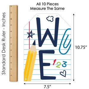 Back to School - Hanging Vertical Paper Door Banners - First Day of ...