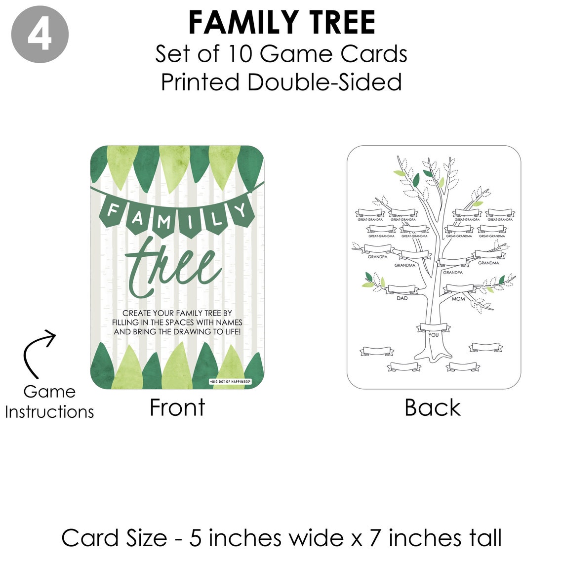 Family Tree Reunion 4 Family Gathering Party Games 10 | Etsy