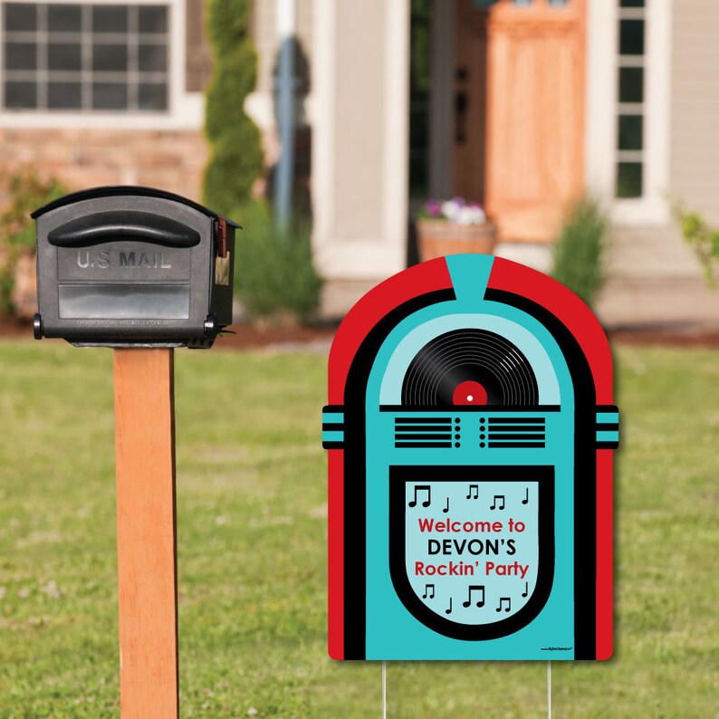 50's Sock Hop Welcome Sign 1950s Rock N Roll Party - Etsy