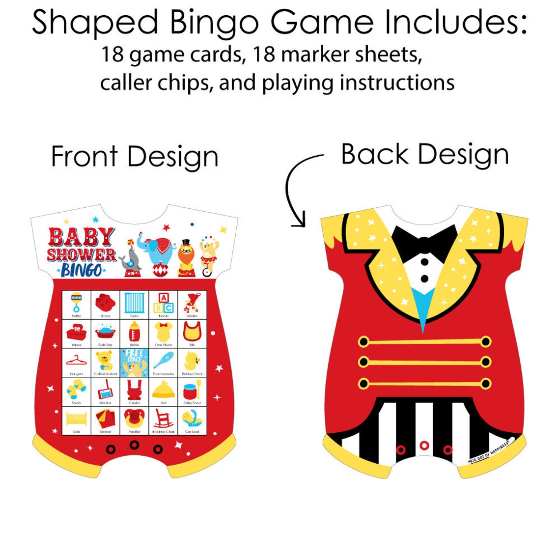 Carnival Step Right up Circus Picture Bingo Cards and - Etsy