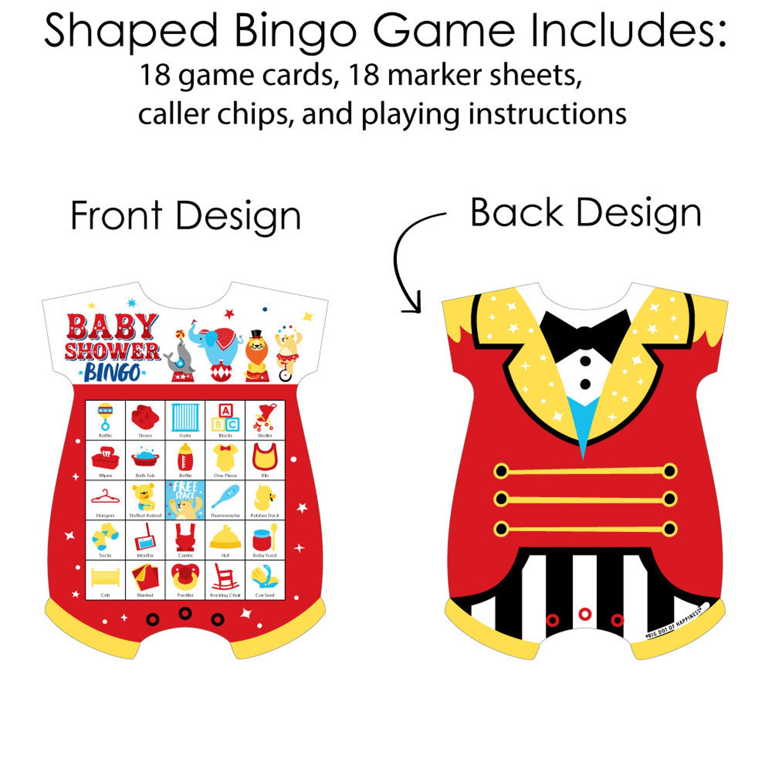 Carnival Step Right up Circus Picture Bingo Cards and - Etsy