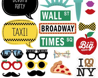 NYC Cityscape DIY Shaped New York City Party Cut-outs 24 | Etsy