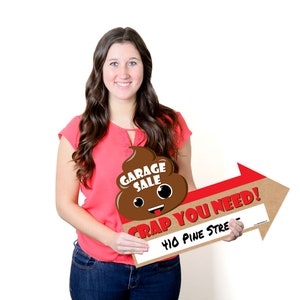 Funny Garage Sale Signs - "our Crap Could Be Your Crap" Yard Signs and ...