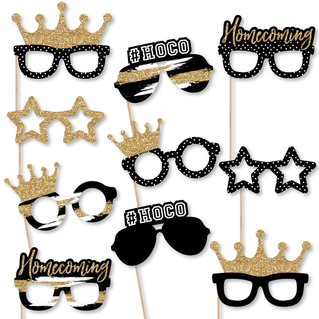 HOCO Dance - Photo Booth Props - Homecoming Glasses - Photo Booth Prop ...