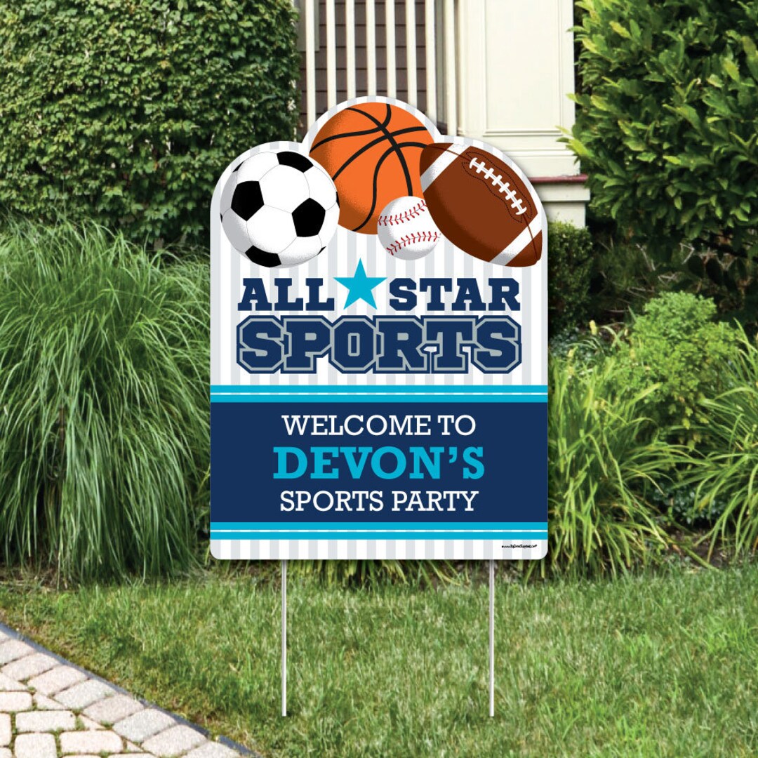 Go Fight Win Sports Party Decorations Birthday Party - Etsy