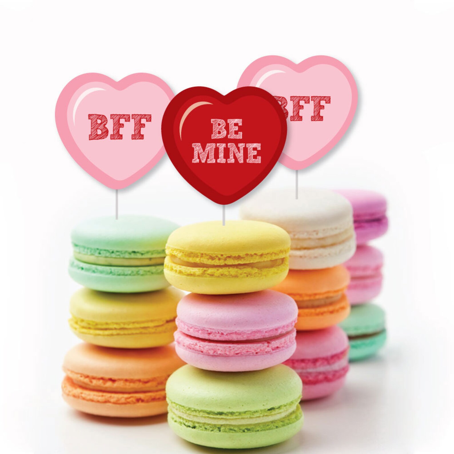 Conversation Hearts Valentine's Day Party DIY Shaped | Etsy