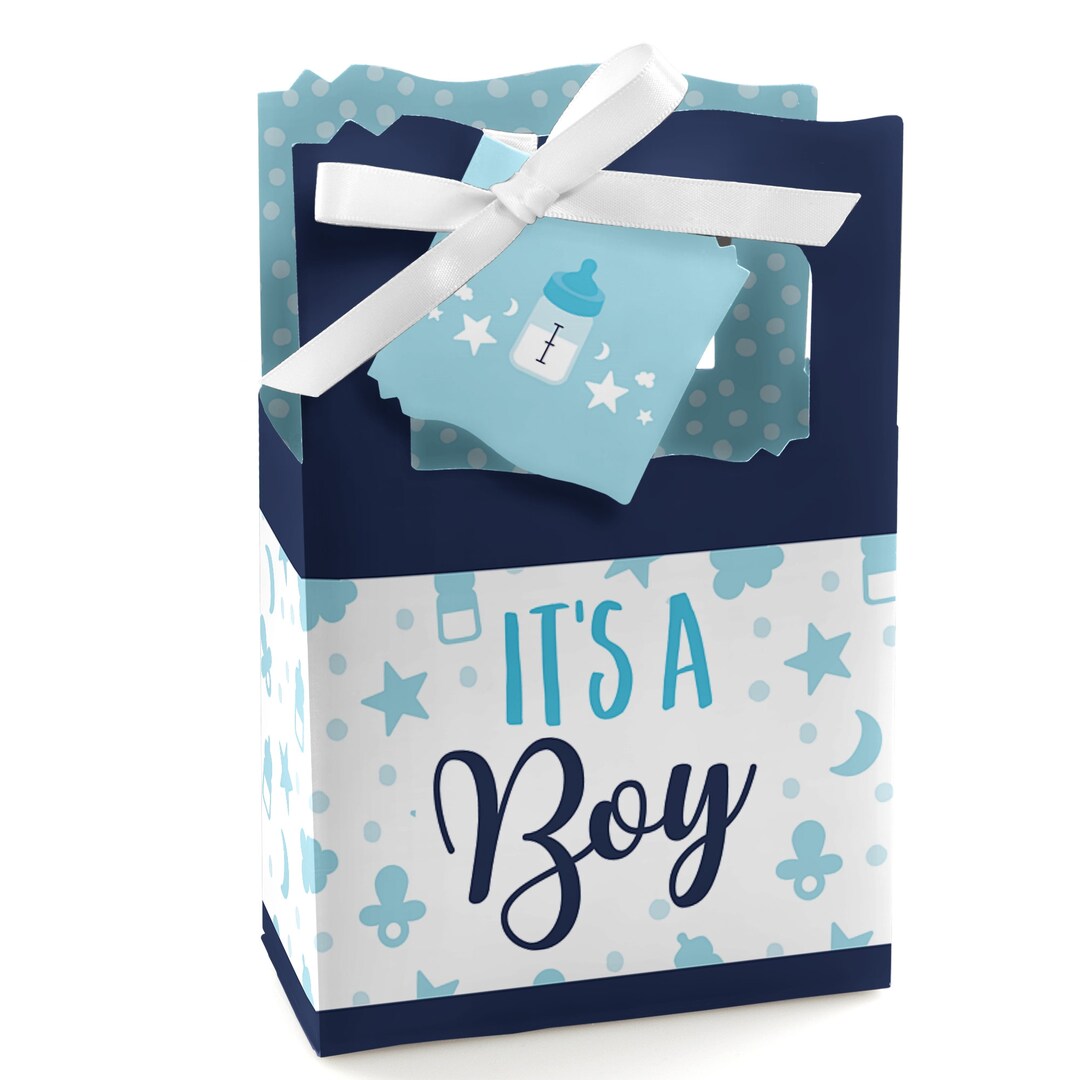 It’s a Boy - Blue Baby Shower Favor Boxes - Set of 12 - Etsy