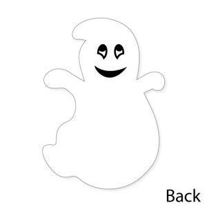 Spooky Ghost - Shaped Thank You Cards - Halloween Party Thank You Note ...
