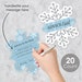 Winter Wonderland Wish Card Snowflake Holiday Party and - Etsy
