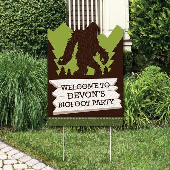 Sasquatch Crossing - Party Decorations - Bigfoot Party or Birthday ...