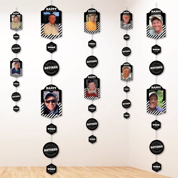 Happy Retirement - Retirement Party DIY Backdrop Decor - Hanging ...