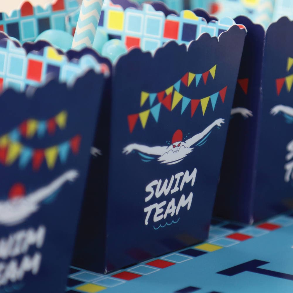 Making Waves Swim Team Party Mini Favor Boxes Swimming - Etsy