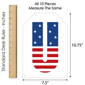 Stars & Stripes - Hanging Vertical Paper Door Banners -memorial Day ...