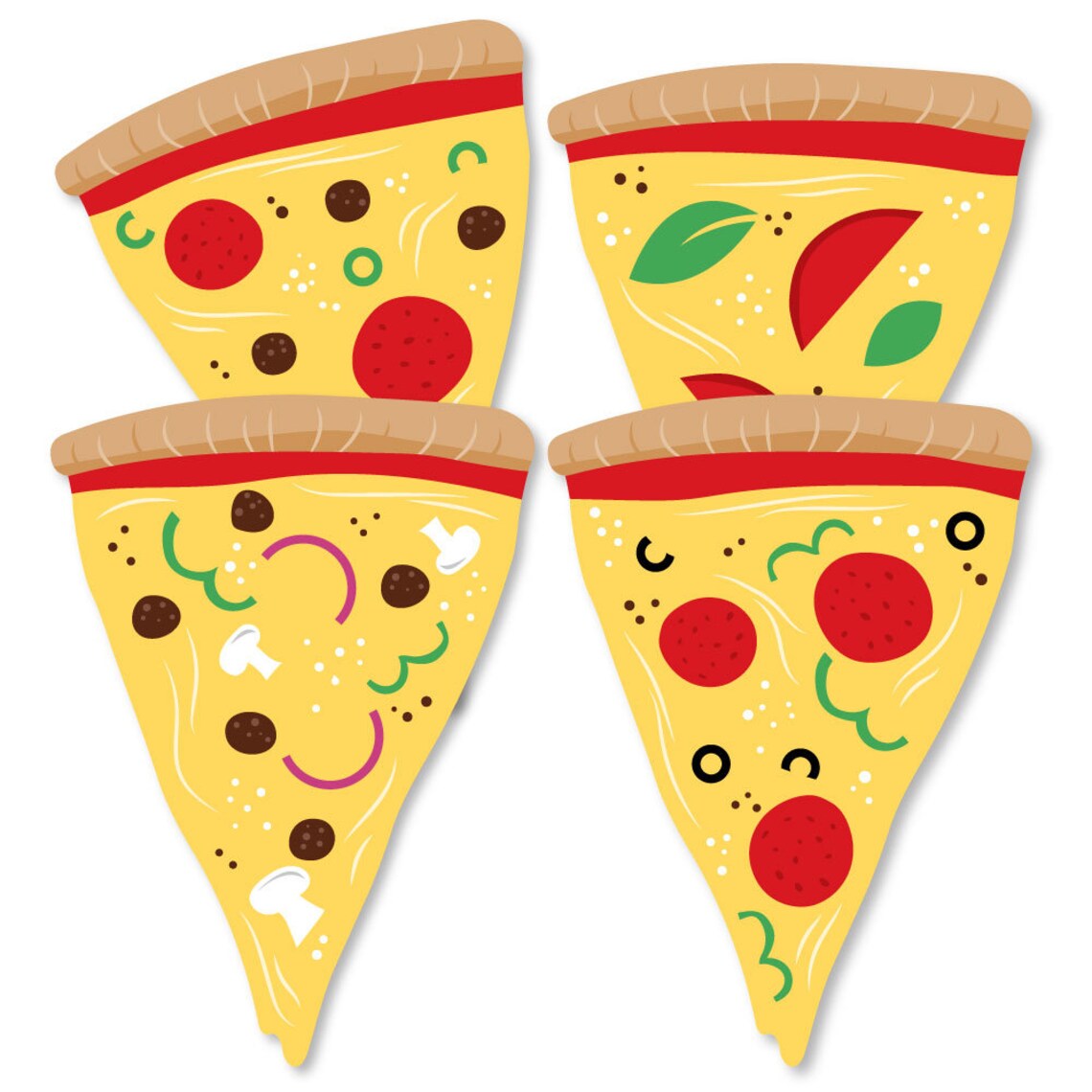 Pizza Party Time Decorations DIY Baby Shower or Birthday - Etsy