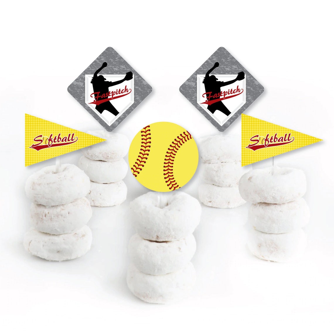 Grand Slam - Fastpitch Softball - Dessert Cupcake Toppers - Softball ...