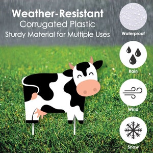 Holy Cow - It's Your Birthday - Yard Sign and Outdoor Lawn Decorations ...