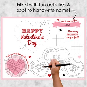 Conversation Hearts - Paper Valentine’s Day Party Coloring Sheets ...