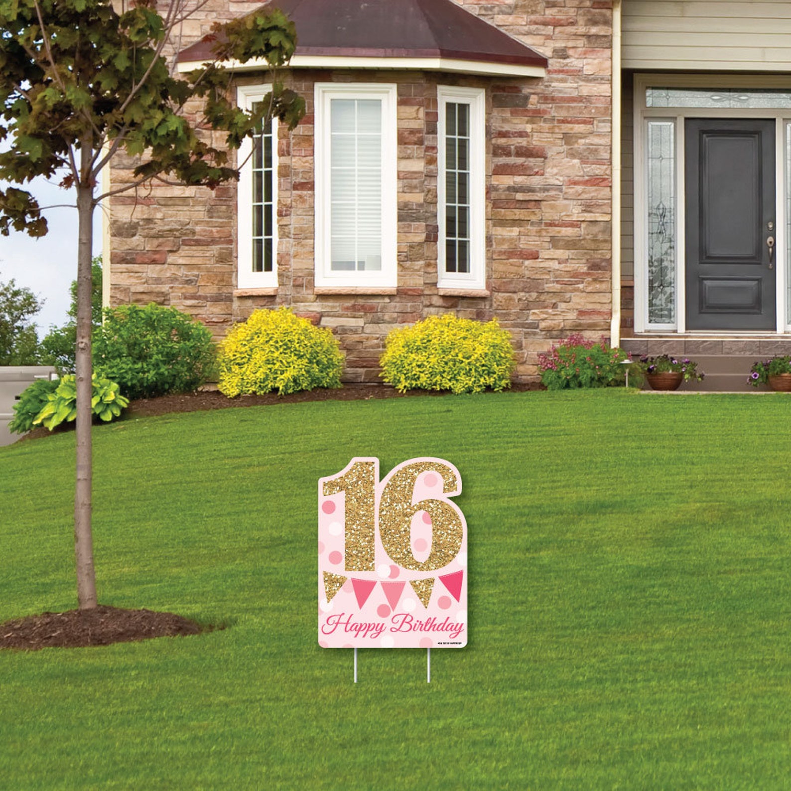 Sweet 16 Outdoor Lawn Sign 16th Birthday Party Yard Sign - Etsy