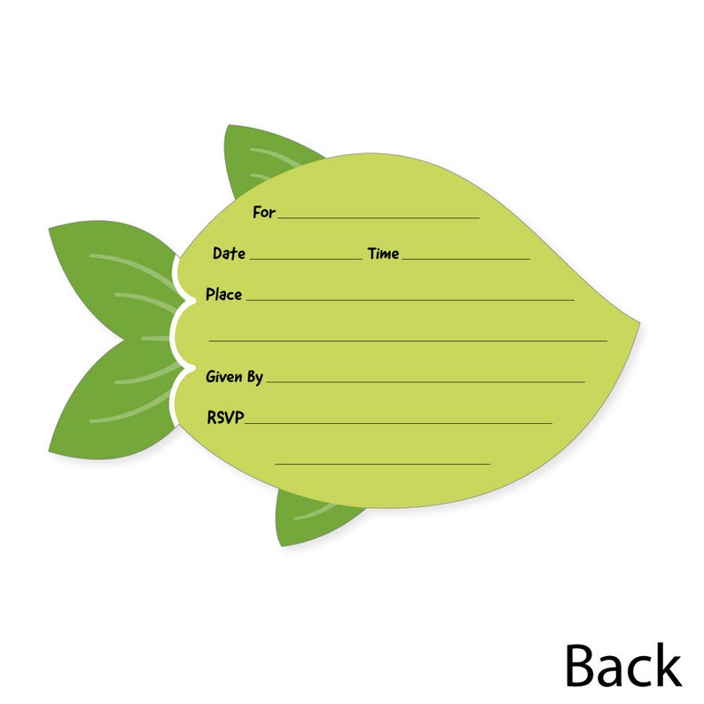 Lets Go Fishing Shaped Fill-in Invitations Fish Themed - Etsy