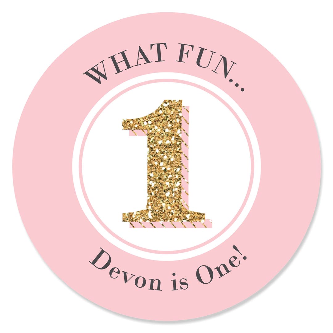 Custom Fun to Be One - 1st Birthday Girl - Personalized First Birthday ...