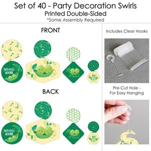 Double the Fun Twins Two Peas in a Pod Baby Shower or First Birthday ...