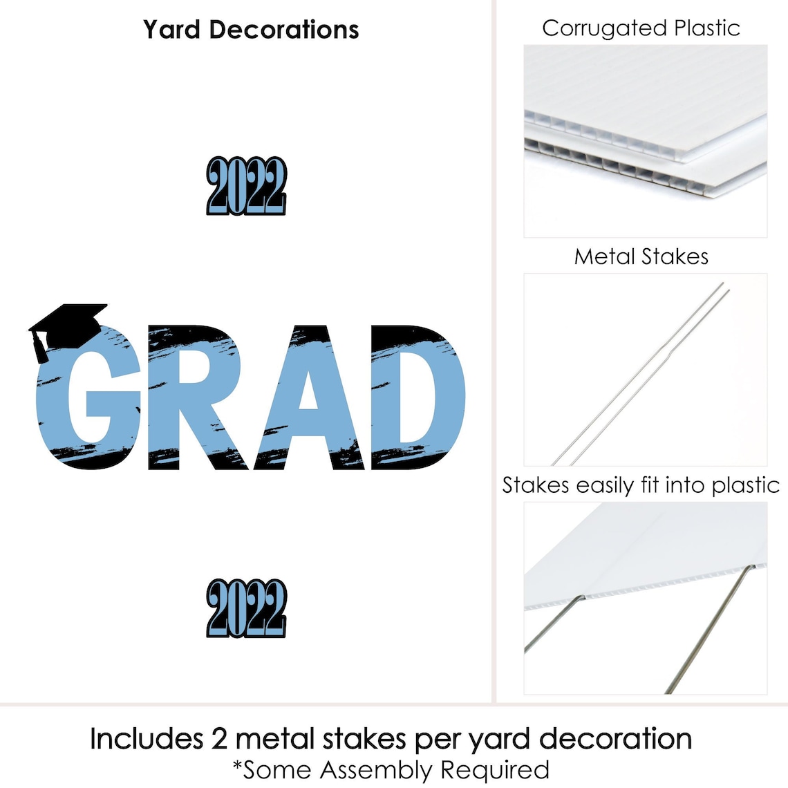 Light Blue Grad Best is yet to Come Yard Sign Outdoor Lawn | Etsy