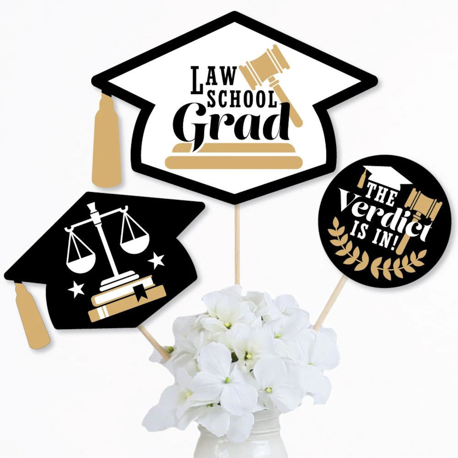 Law School Grad Future Lawyer Graduation Party Centerpiece | Etsy