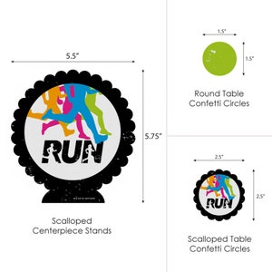 Set the Pace - Running - Centerpiece & Table Decoration Kit - Track ...