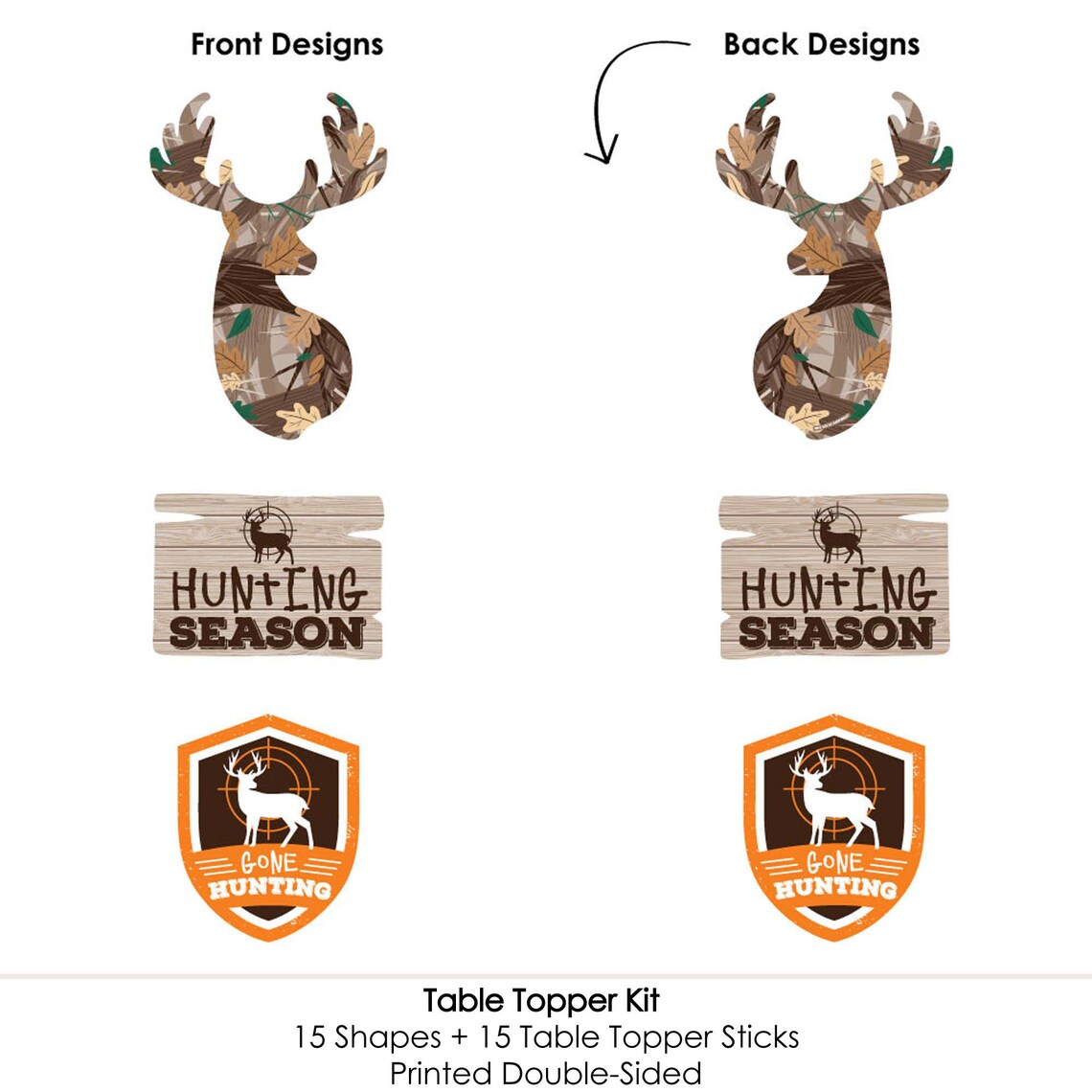 Gone Hunting Deer Hunting Camo Baby Shower or Birthday Party - Etsy