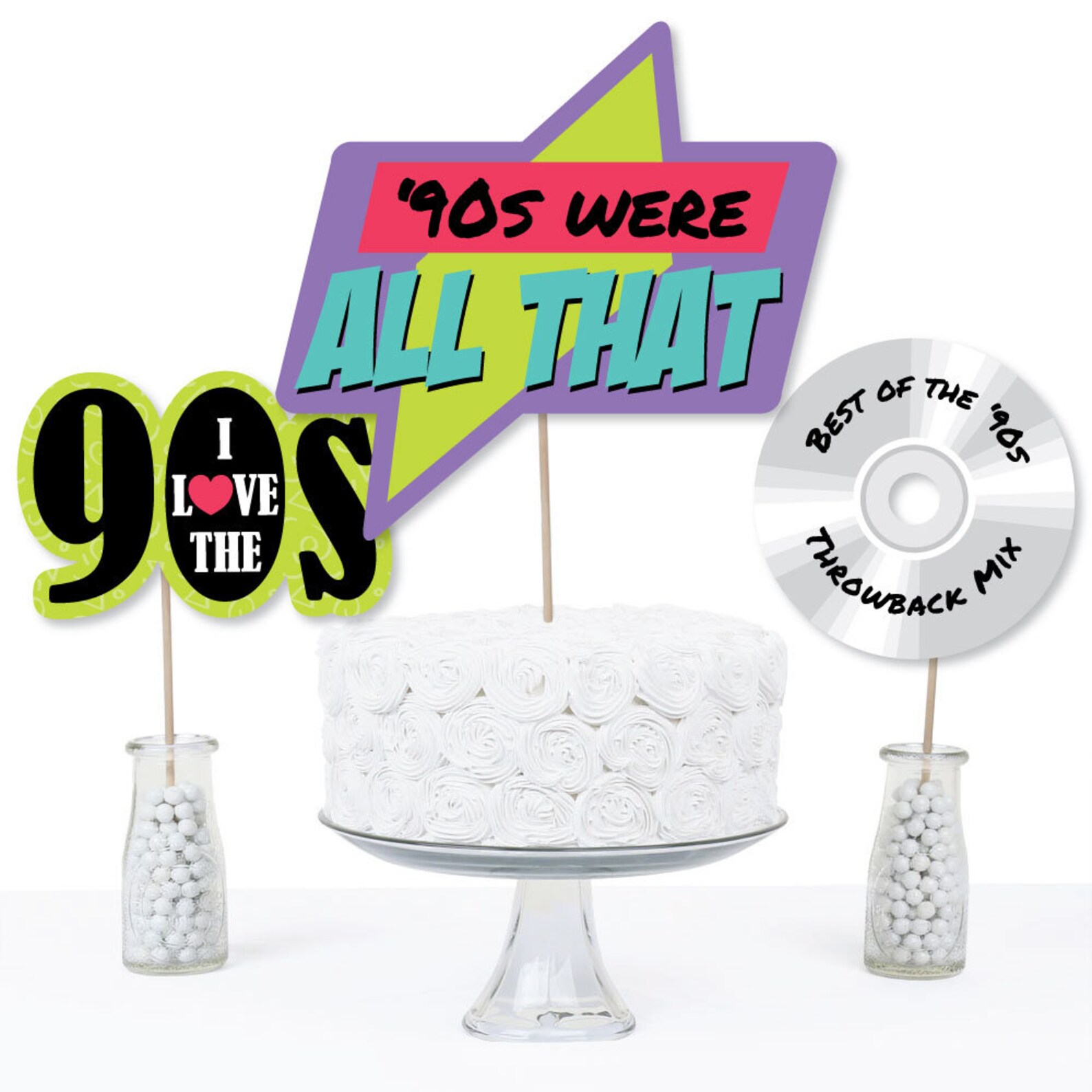 90's Throwback Centerpiece Sticks 1990's Party - Etsy