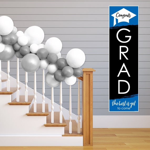 Blue Grad Vertical Banner - Best is Yet to Come - Royal Blue Graduation ...