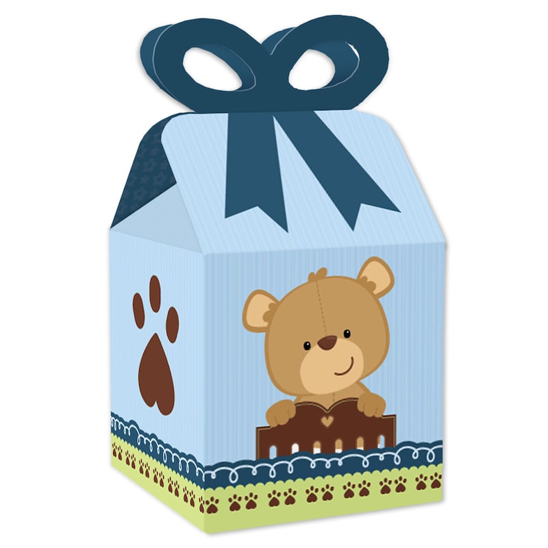 Teddy Bear Favor Box - Etsy
