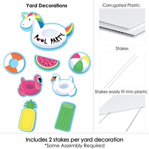 Make a Splash - Pool Party - Yard Sign and Outdoor Lawn Decorations ...