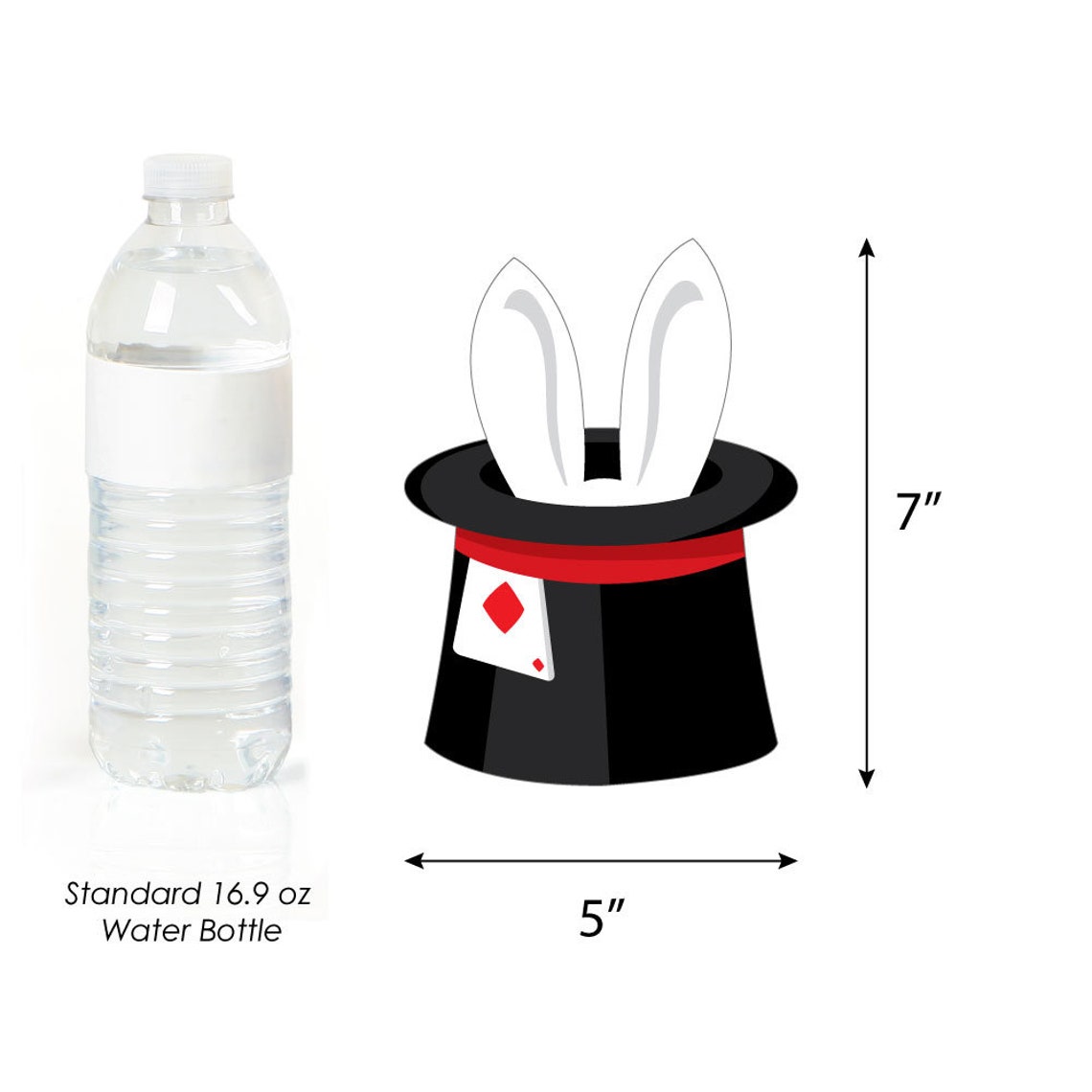 Ta-da Magic Show Rabbit in a Magicians Hat Decorations DIY | Etsy