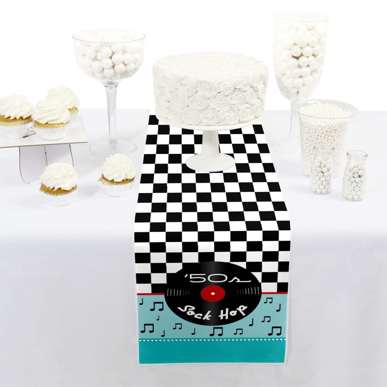 50's Sock Hop Petite 1950s Rock N Roll Party Paper Table - Etsy