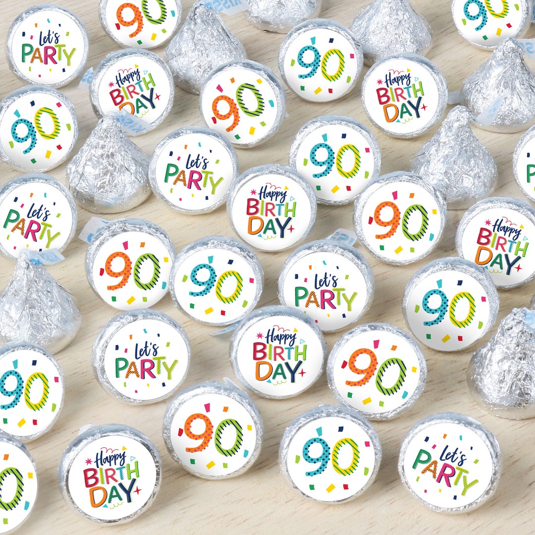 90th Birthday - Cheerful Happy Birthday - Colorful Ninetieth Birthday ...