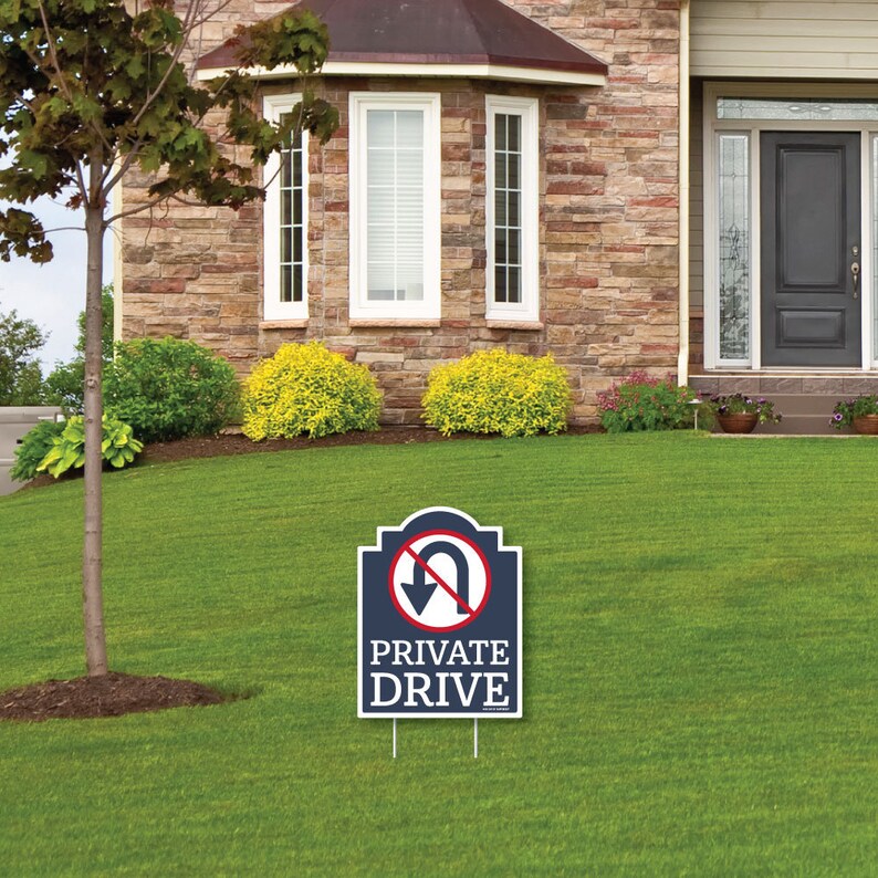 Private Drive Outdoor Lawn Sign Driveway Yard Sign 1 - Etsy