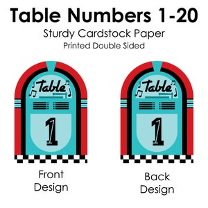 50’s Sock Hop - 1950s Rock N Roll Party Double-sided 5 X 7 Inches Cards ...