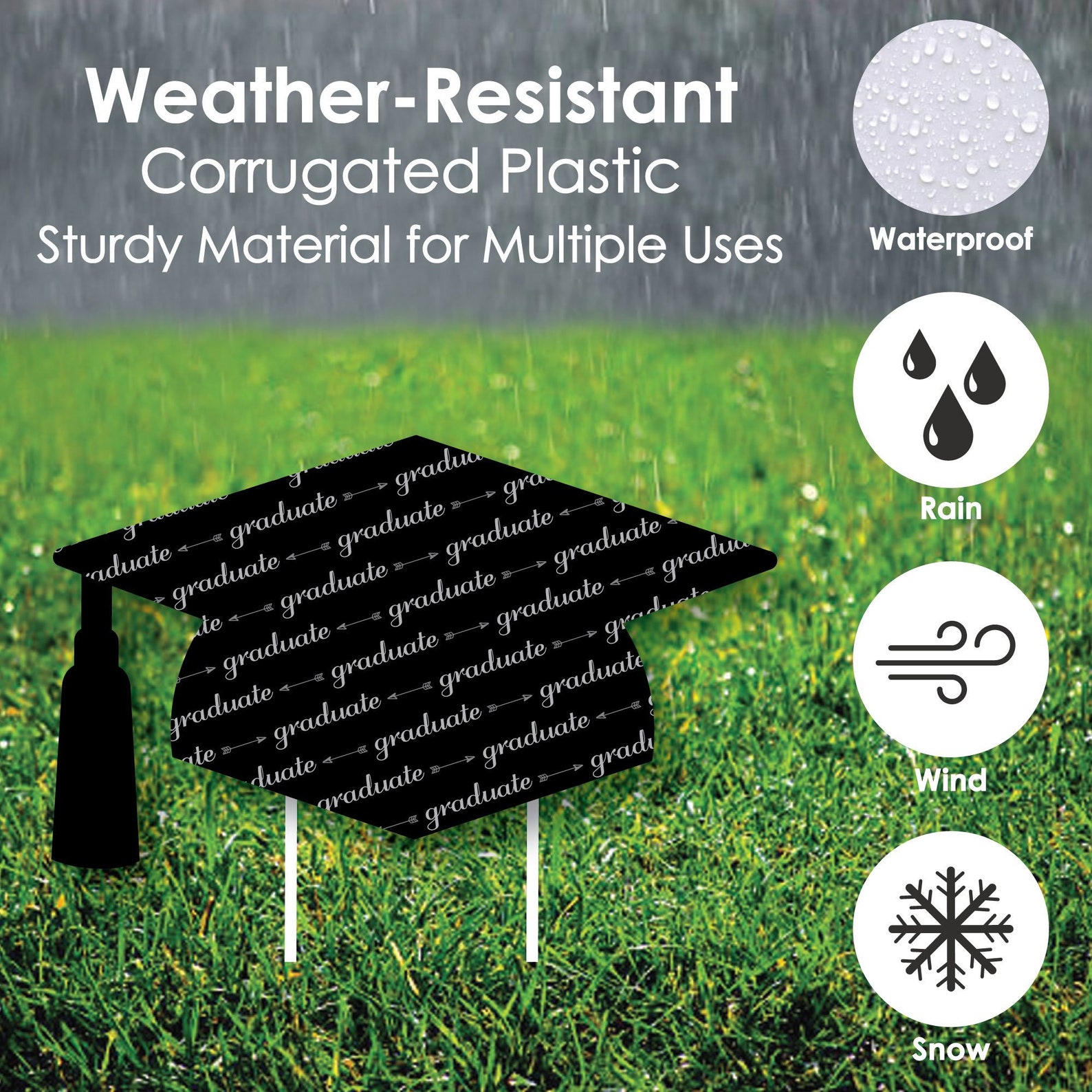 Graduation Cheers Yard Sign and Outdoor Lawn Decorations - Etsy