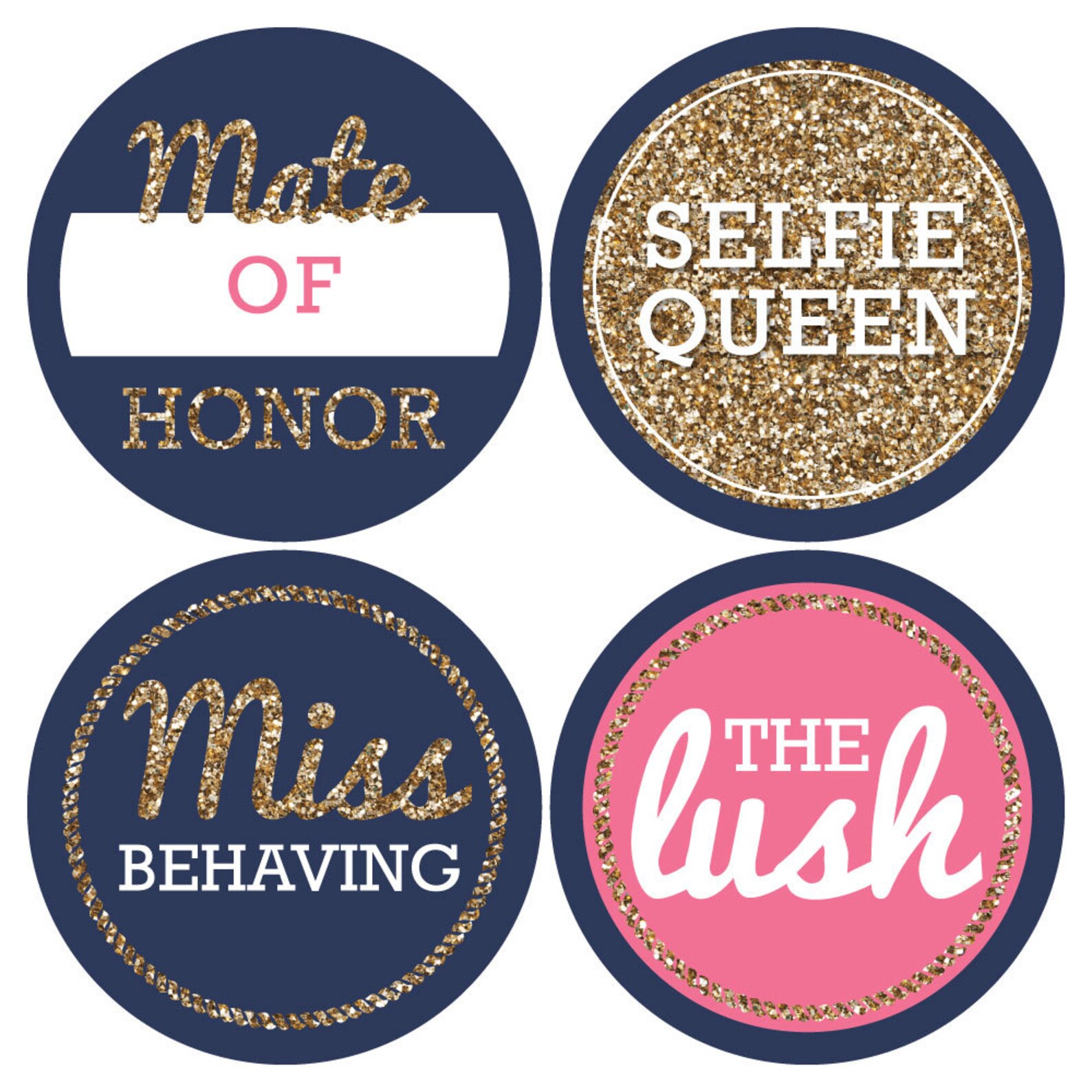 Bachelorette Party Name Badges Set of 12 Last Sail Before - Etsy